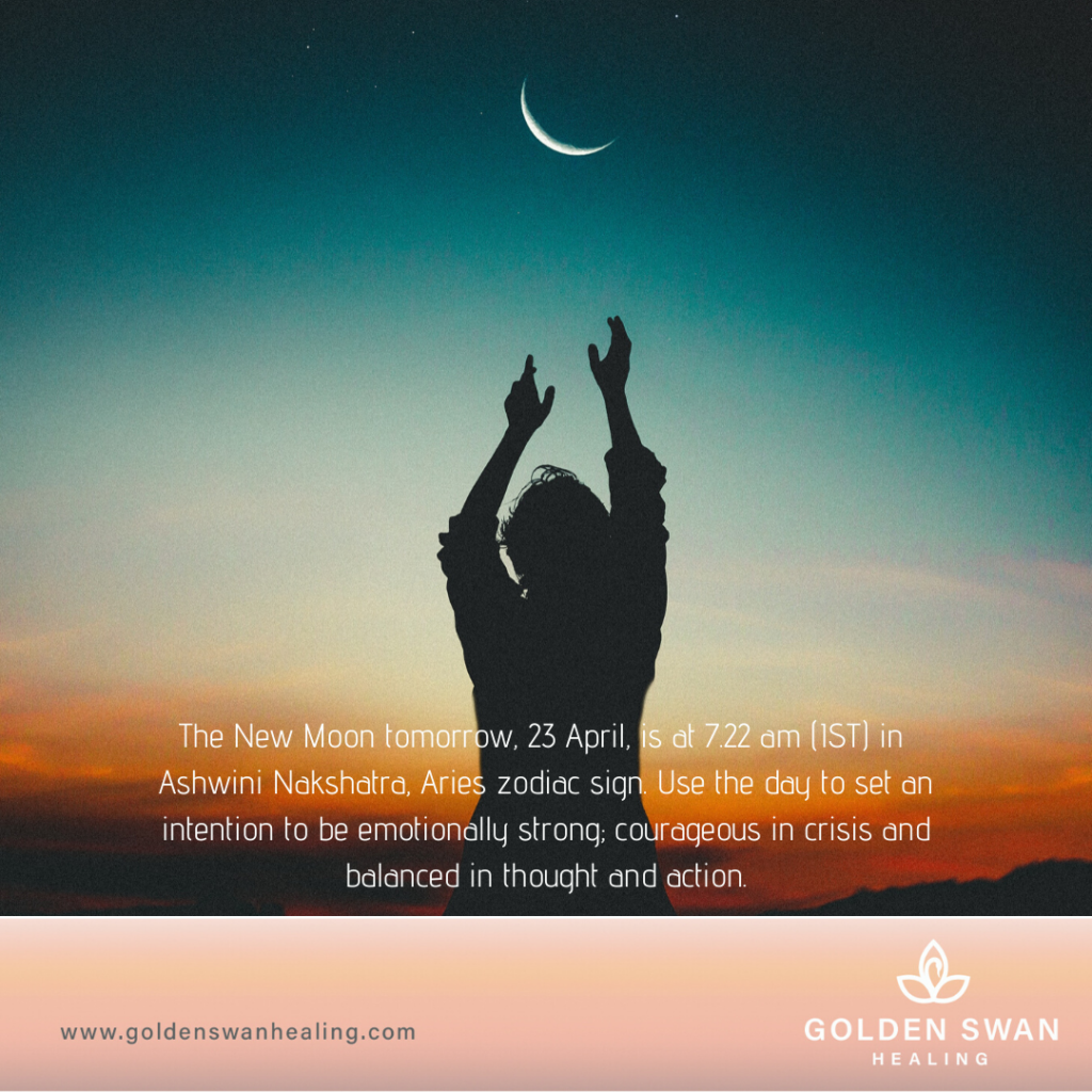 New Moon tomorrow – Golden Swan Healing